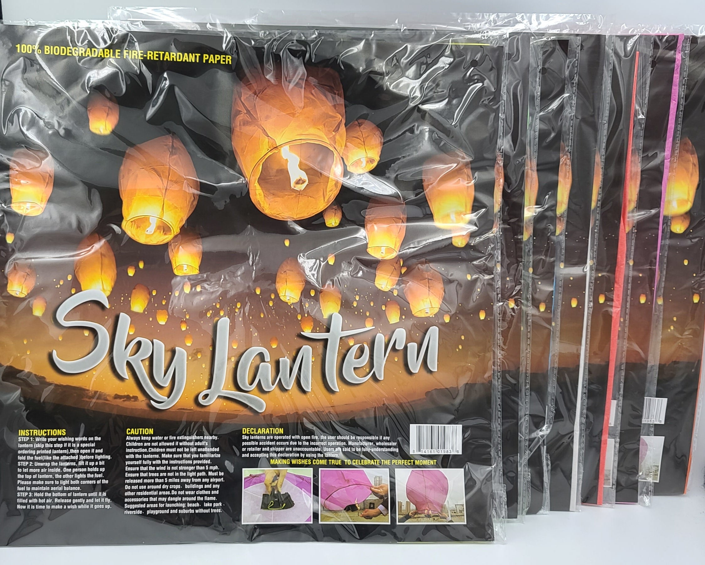 paper fire floating lanterns